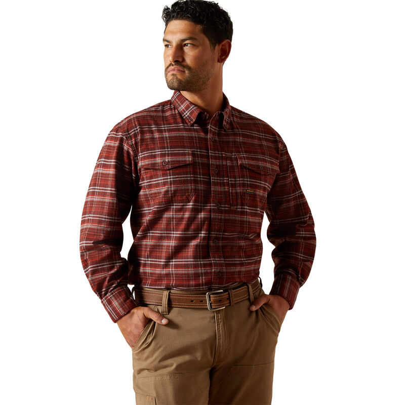 Rebar Flannel DuraStretch Work Shirt | Ariat Crew