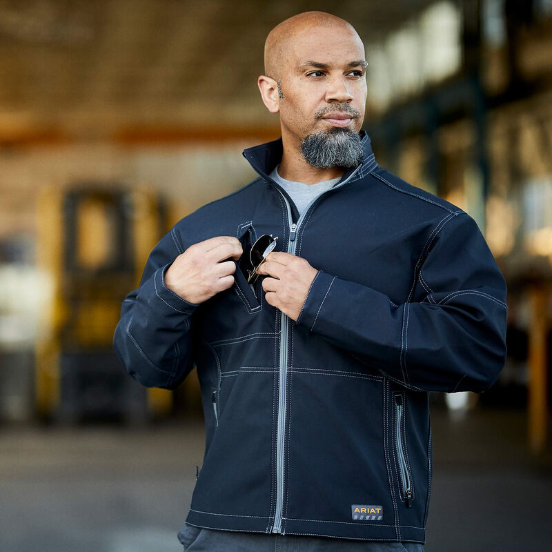Rebar Stretch Canvas Softshell Jacket | Ariat Crew